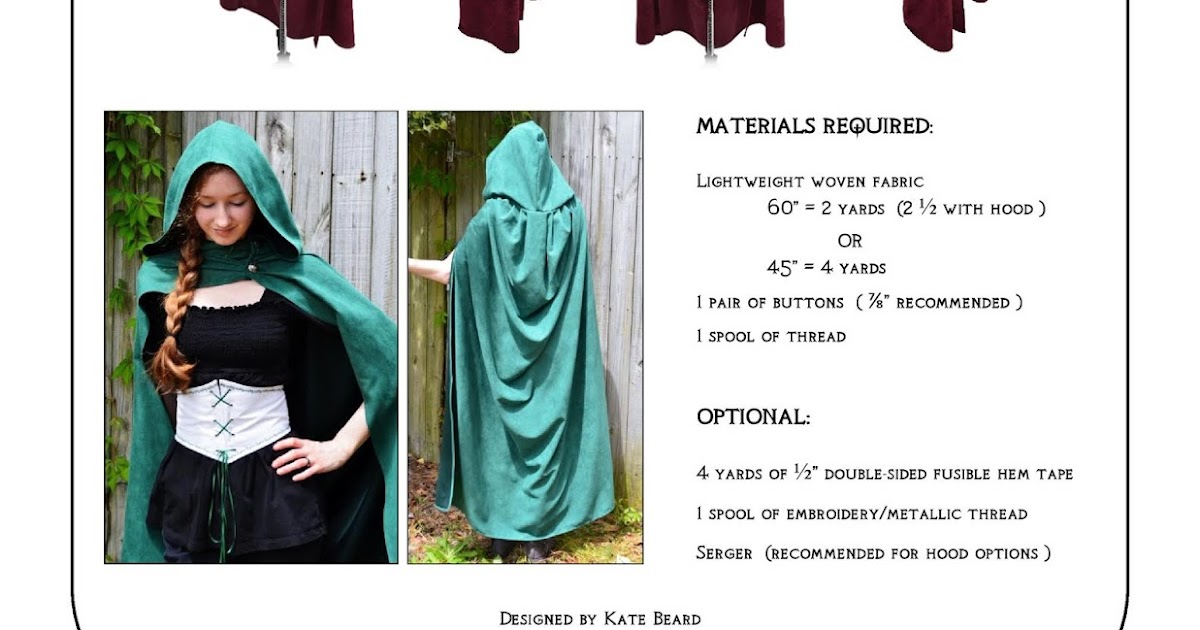 Bad Wolf Costumes: Versatile Fantasy Cape Sewing Pattern