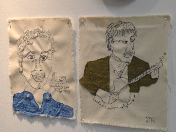 Homebuildlife: InStitchYou: live stitched portraits by Harriet Riddell