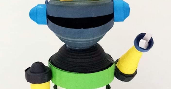 Lakshmi Quilling World: Quilled Robot