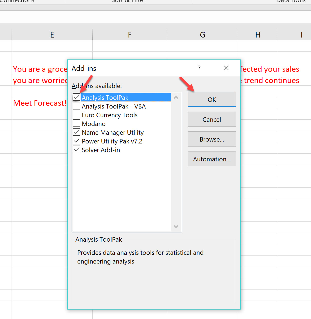 Sales Forecasting Tools In Microsoft Excel - UrBizEdge Limited