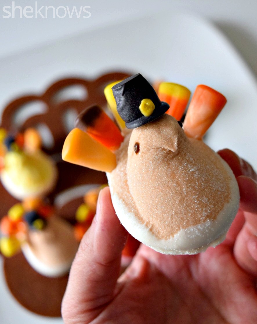 Sugar Swings! Serve Some: Thanksgiving Pilgrim Turkey Marshmallow Peeps