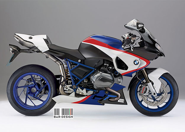 VOROMV Moto: BMW R 1200 HP-2 "agua" por Luca Bar