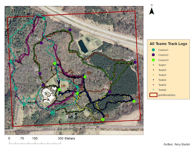 Geographical Field Technics: Assignment 7: Navigation with GPS