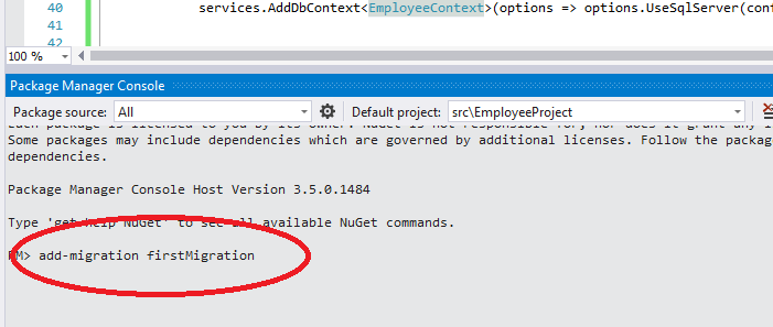 Add database connection string in asp.net core using entity framework ... Add database connection string in asp.net core using entity framework ...