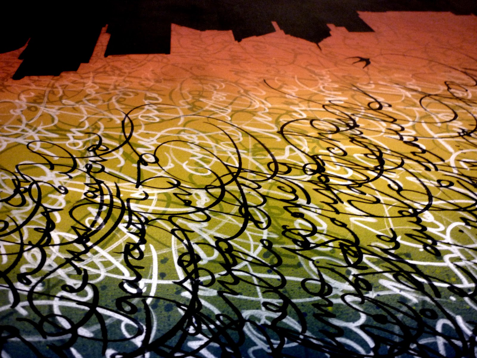 JK: Calligraphy in the sky.