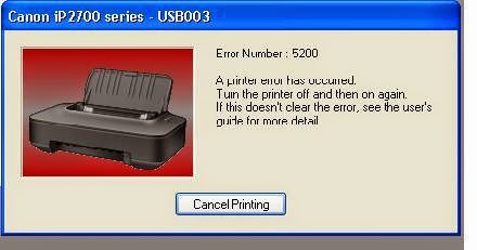 Ipank@Net: Mengatasi Error kode 5200 pada Printer Canon Pixma iP2770