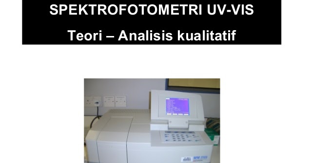 Spektrofotometer | Instrumen di Laboratorium Medis