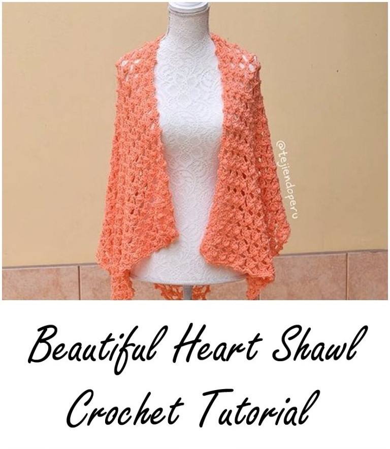 Ergahandmade: Crochet Heart Shawl + Video Tutorial