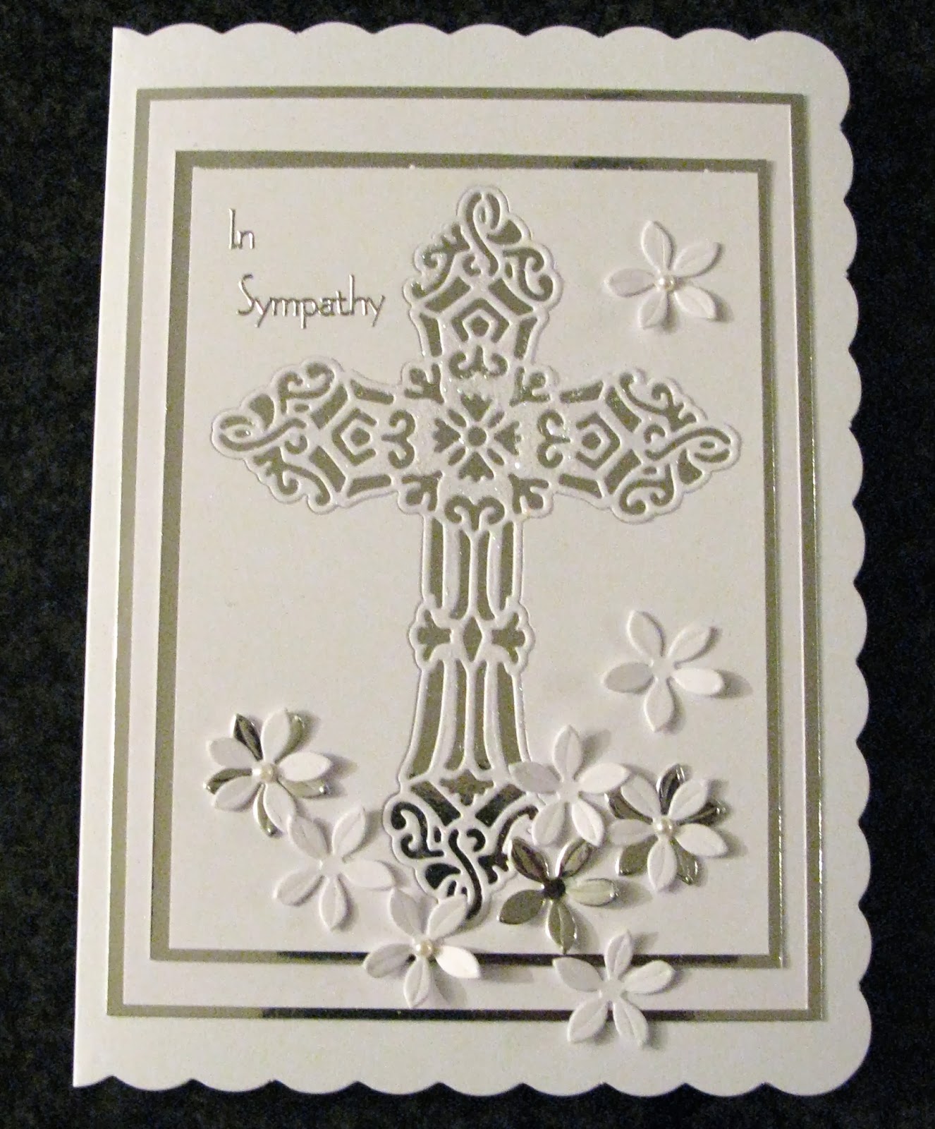 My Cherished Cards: Tattered lace cross