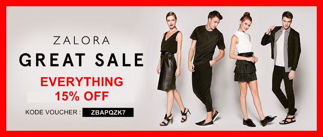 Voucher ZALORA Diskon 15% GRATIS