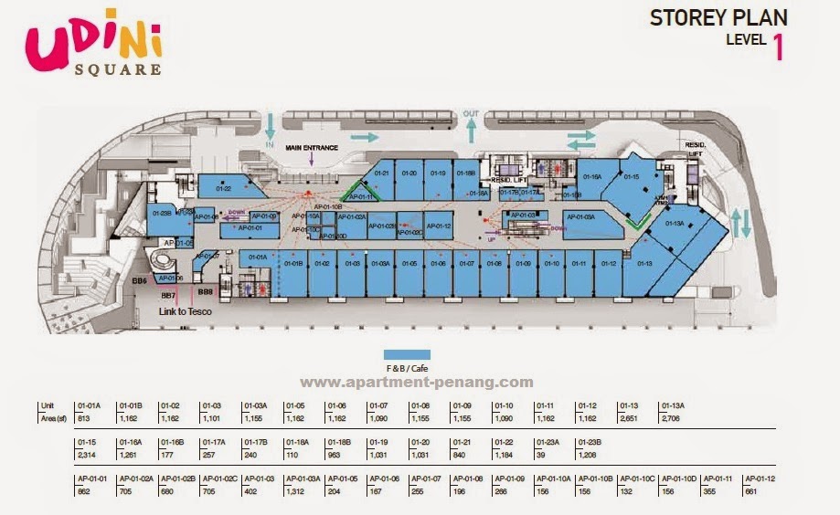 Udini Square Penang Property | Penang.MalaysiaCondo.com