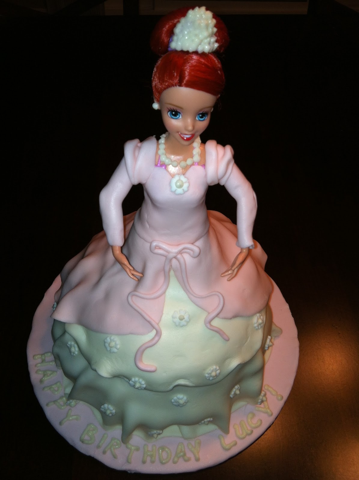 Cake Concepts by Cathy: 2 Princess Ariel cakes for 2 special ...