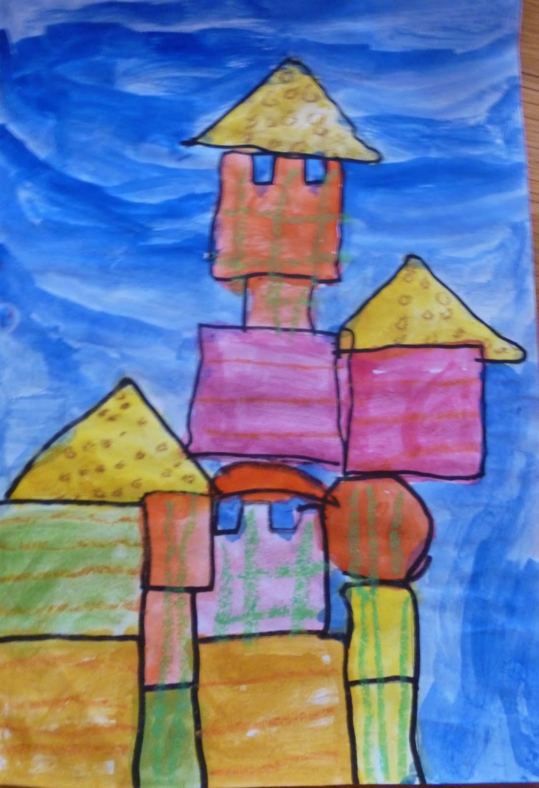 NorthEastArts: Paul Klee,Castle and Sun- Primary Art