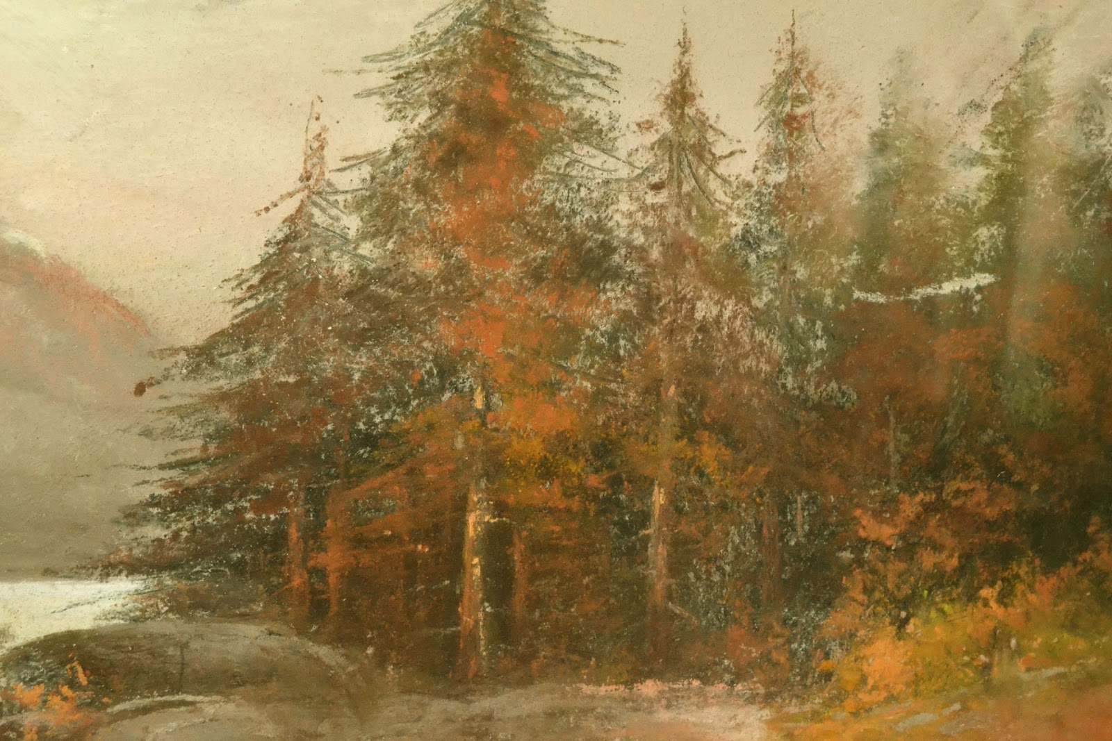 Saturdays Vintage Finds: William Henry Chandler Original Pastel Drawing