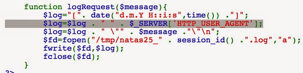 Security Writeups: Natas 25
