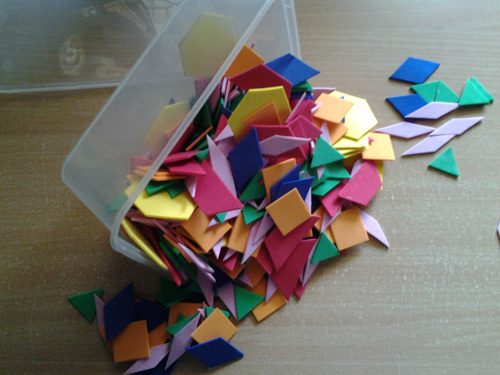 Mom-The First Teacher: DIY Foam Pattern Blocks