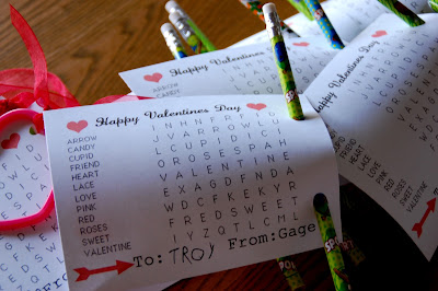 amazing mae: printable valentine word search