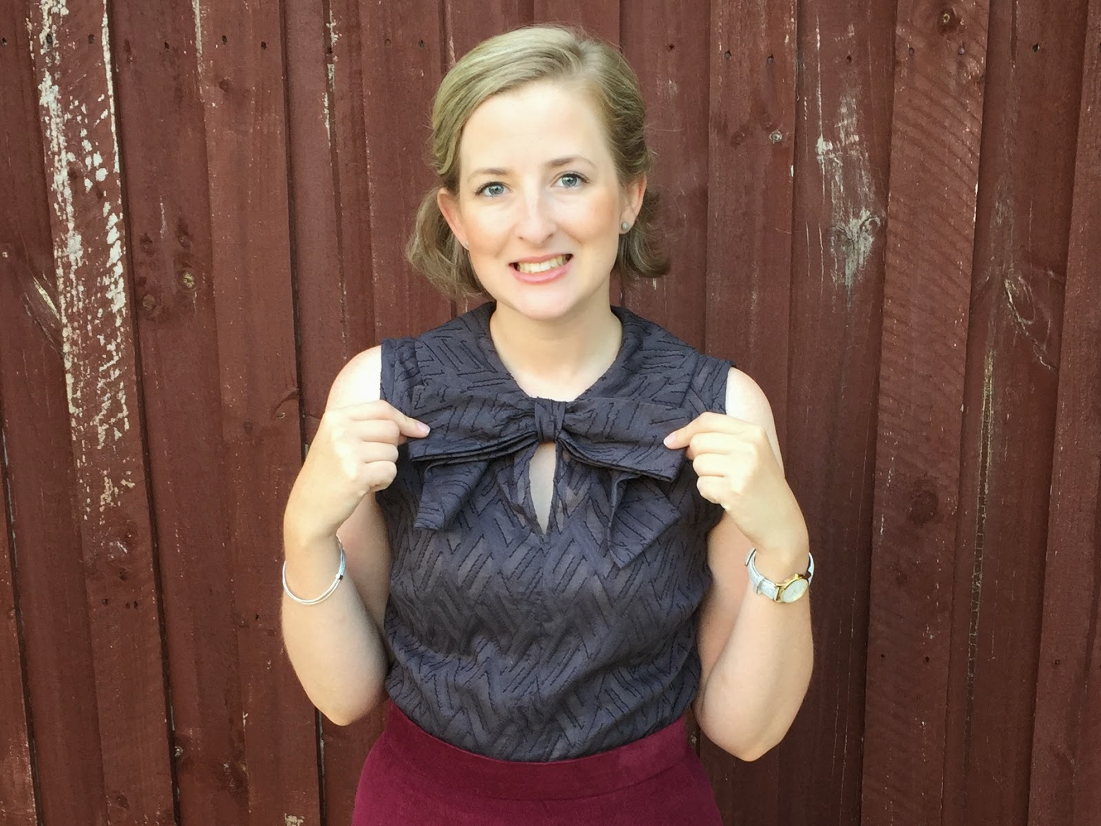 Sewn By Elizabeth: Simplicity 2154 Pussy Bow Blouse