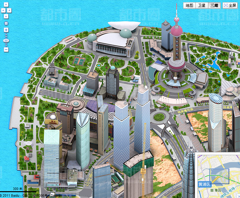 とある Product Manager の関心事: 百度地图 Baidu Map のサテライトビューを使ってみて
