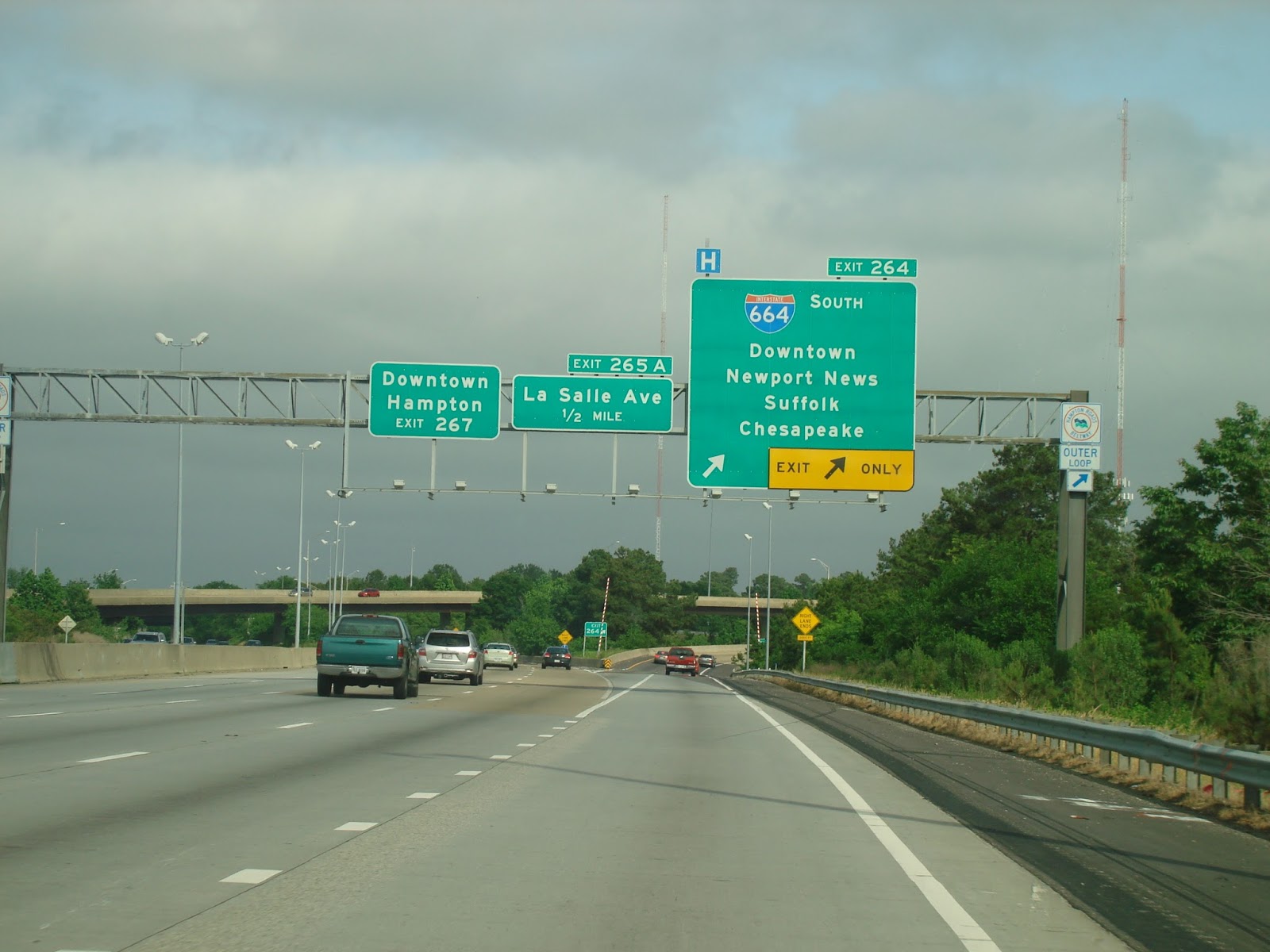 Luke's Signs: Interstate 64 & Interstate 664 - Hampton, VA