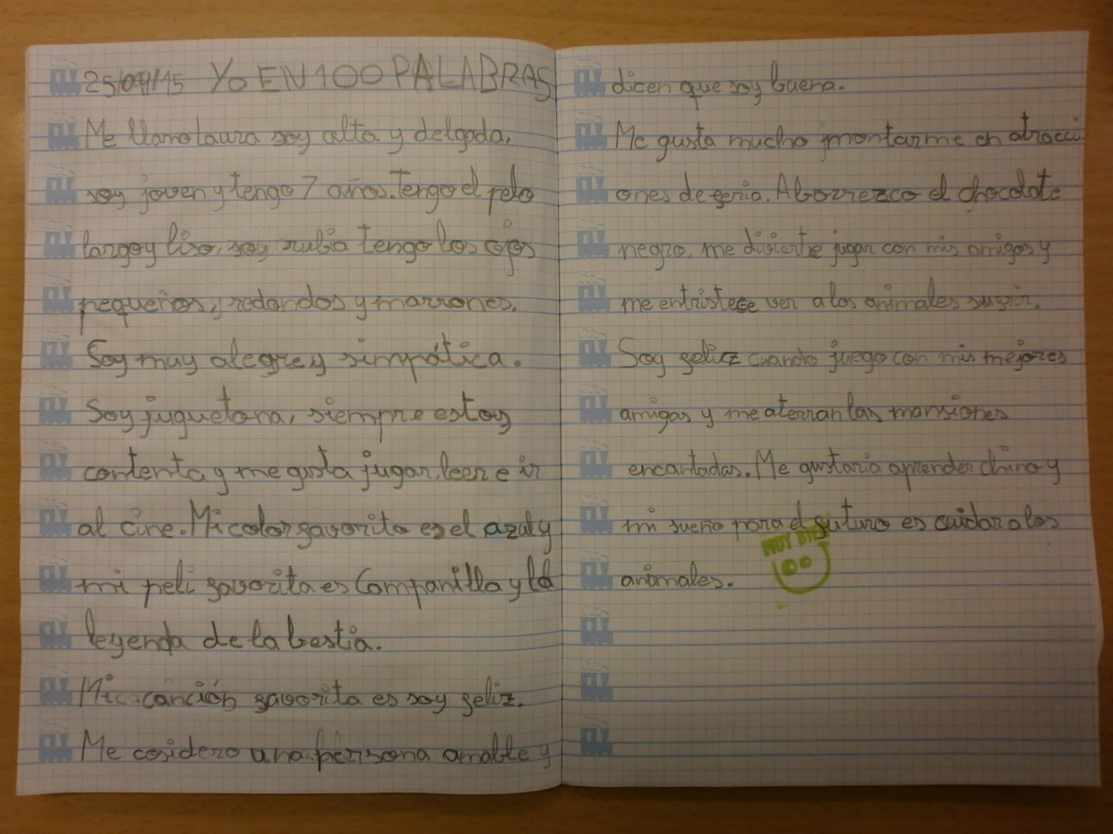 CUADERNO DE BITÁCORA DE UN AULA DE INFANTIL Y DE PRIMARIA: Yo en 100 ...