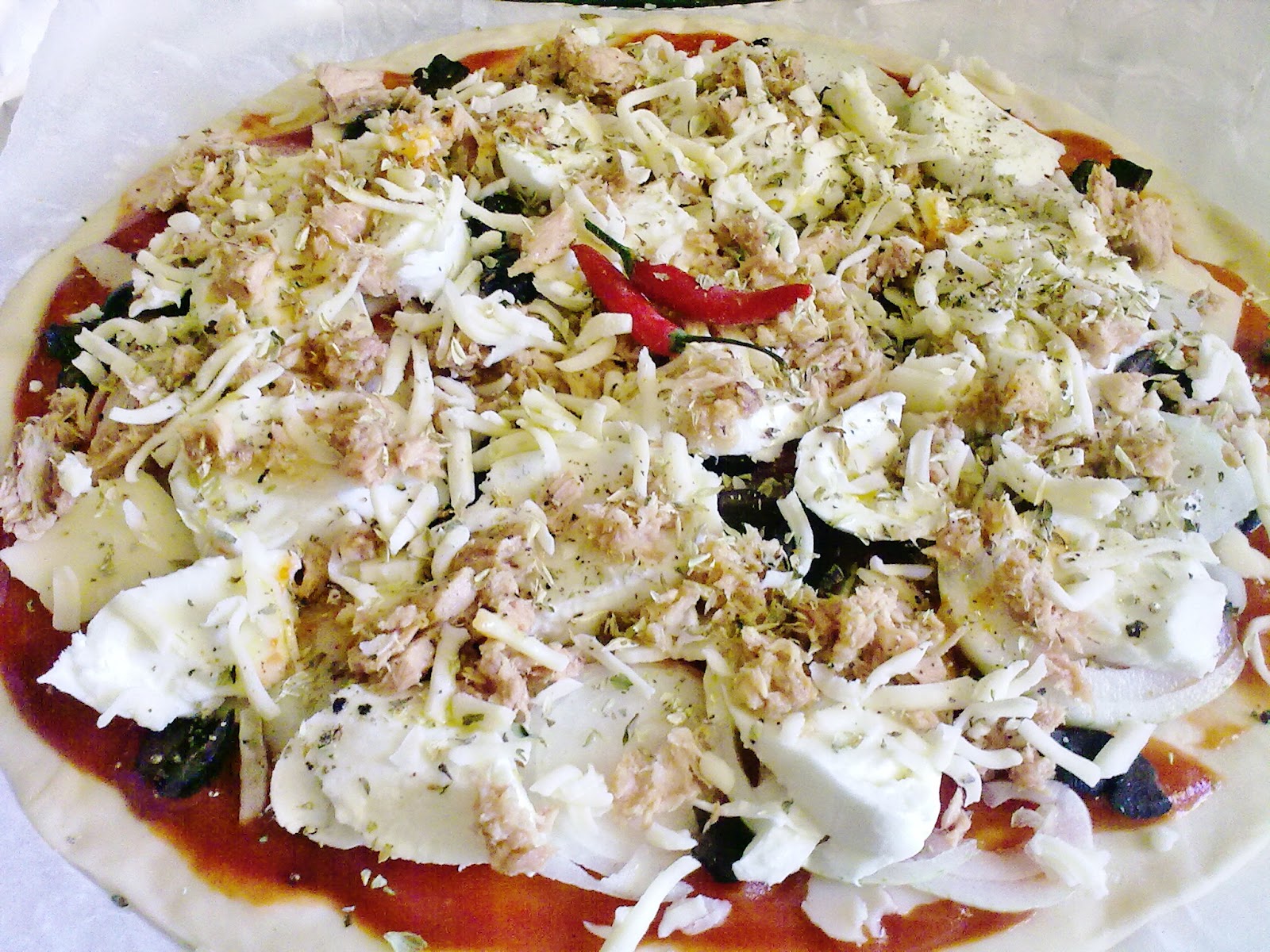 TEMPERO BÁRBARO: Pizza de Atum