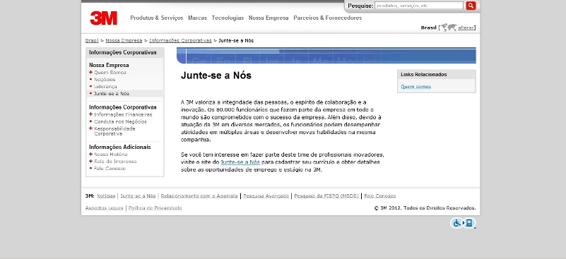 TRABALHE CONOSCO - 3M DO BRASIL - VAGAS DE EMPREGO - CADASTRO GRATUITO ...