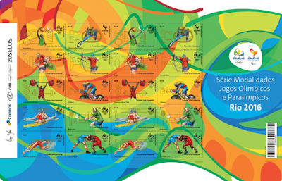 MY OLYMPIC PHILATELY: Brazil : 2016 Rio Olympic Stamps