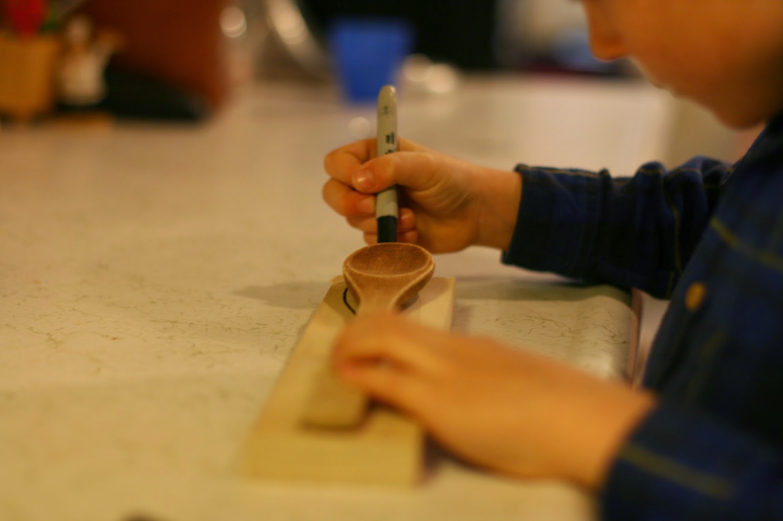 Beracá Valley Academy: {Handicrafts} :: Making Wooden Spoons