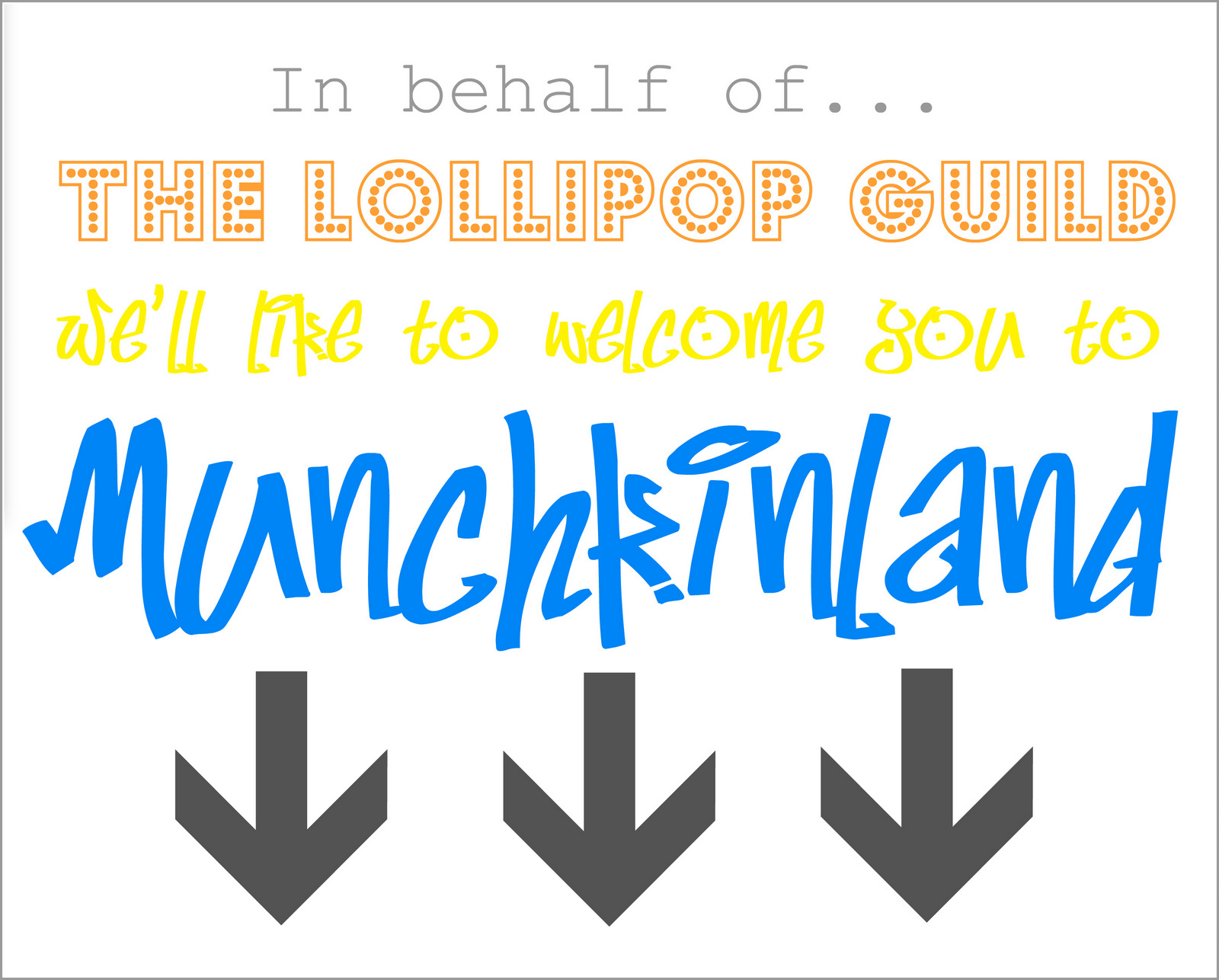 restlessrisa: WIZARD OF OZ party, part 3 - The Decor (Munchkin land)