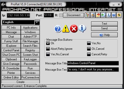 How to create a simple trojan horse (with ProRat) ~ INSIDER ATTACK