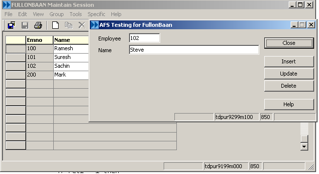 Full on Baan: Application Function Server - AFS Example