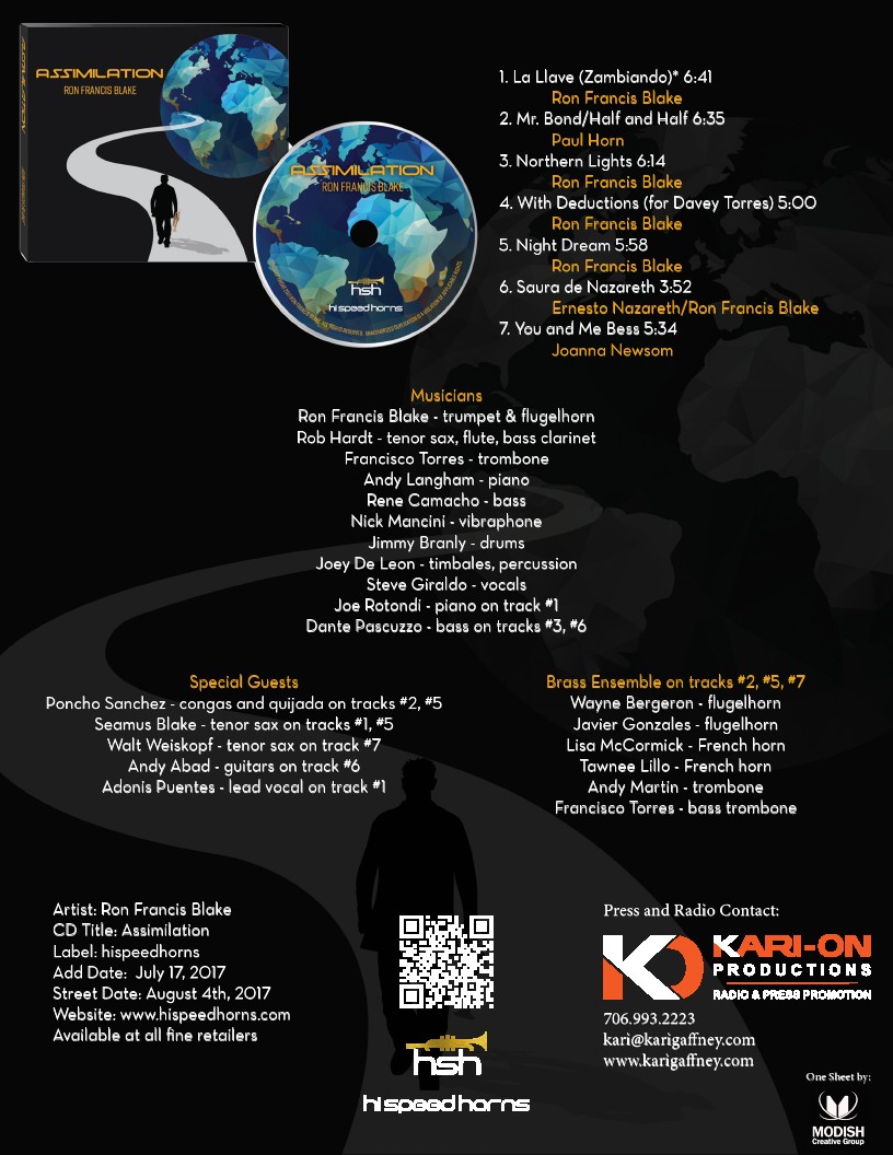 Republic of Jazz: Ron Francis Blake, Poncho Sanchez, Seamus Blake, Walt ...