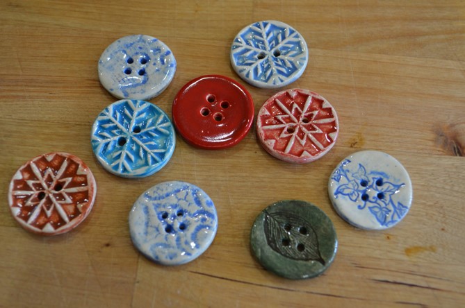Art Threads: ceramic buttons part 2