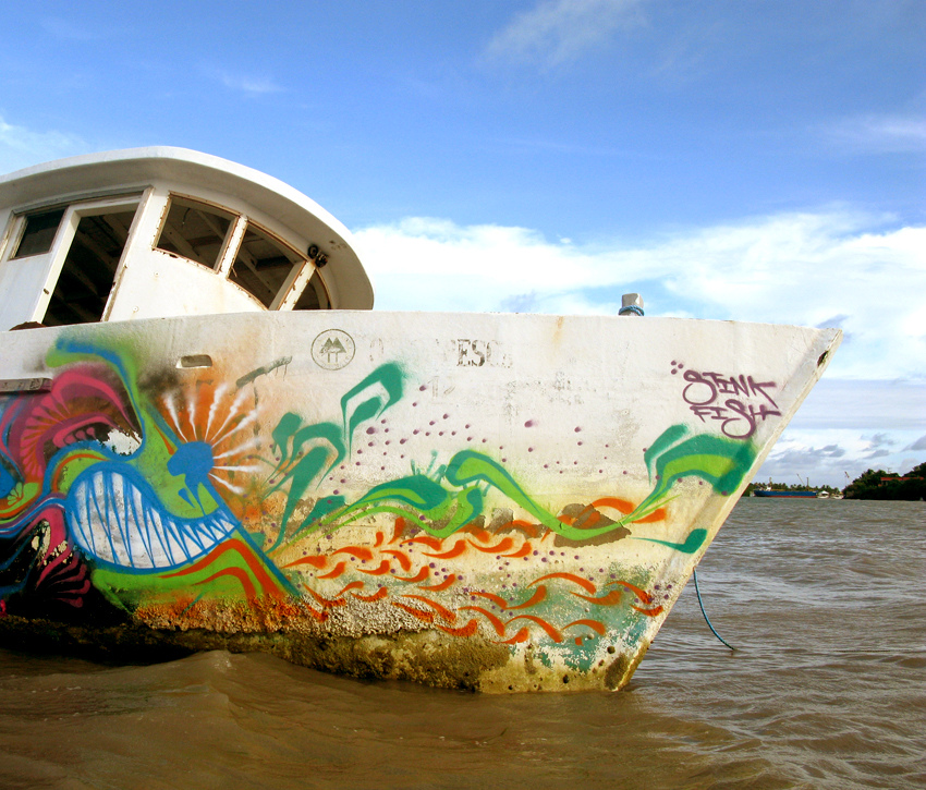 Stinkfish New Boat Piece, Providencia Island Colombia – StreetArtNews