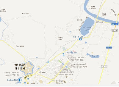 Bac Ninh tourist map | Bac Ninh Vietnam tourist maps