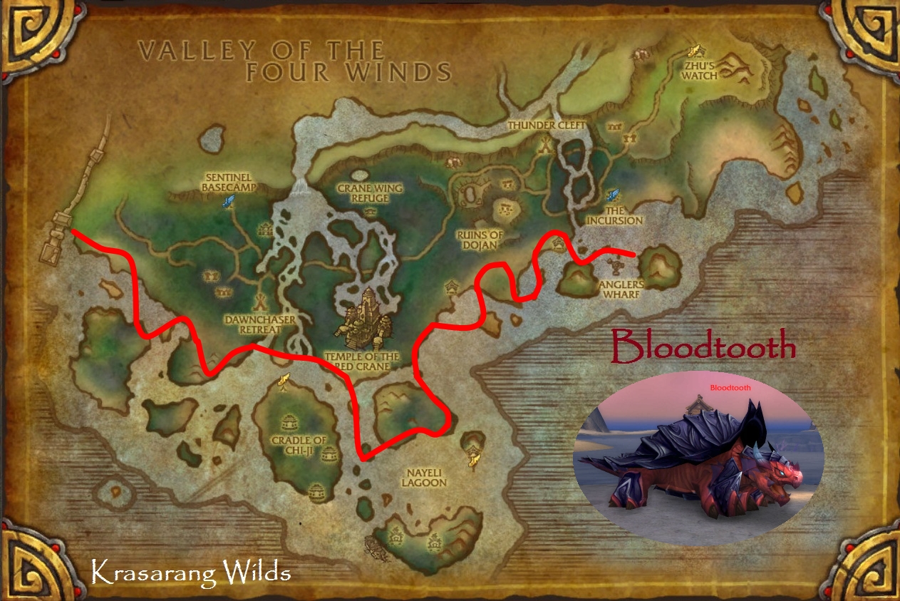 WoW Rare Spawns: Bloodtooth - Trackable Hunter Pet (Dragon Turtle)