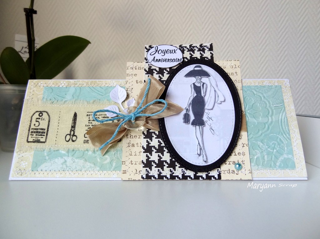 Maryann Scrapbooking: Carte "Mode Chic" pour l'Anniversaire de...