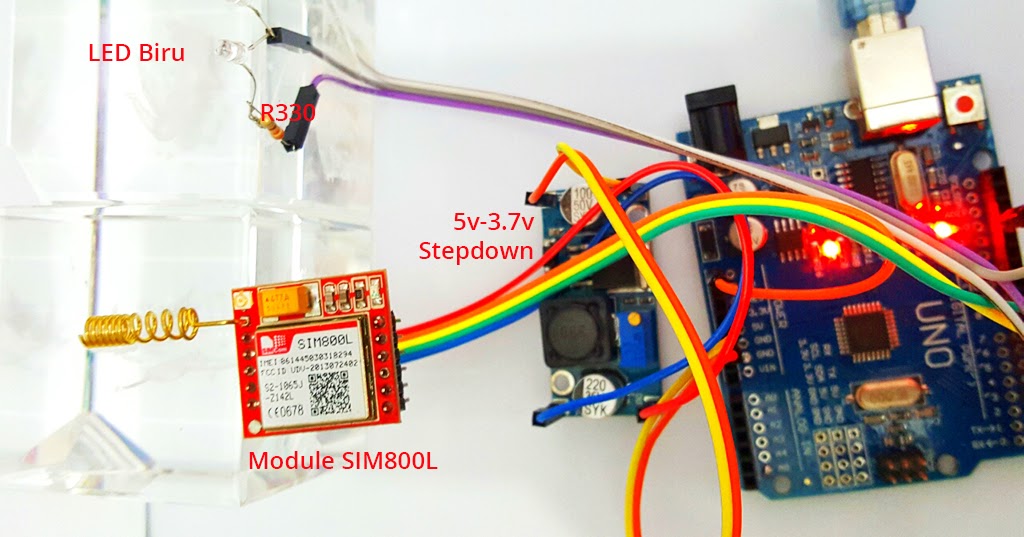 SIM800L : Control LED / Relay menggunakan SMS (Dengan Format Tertentu) | Belajar Arduino