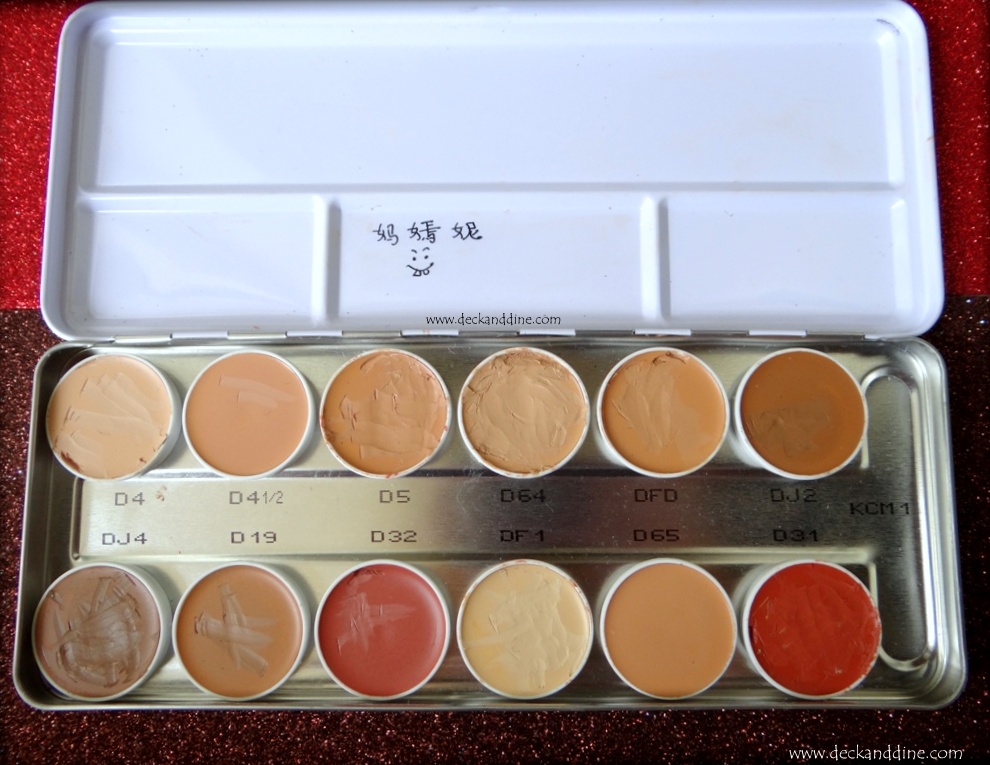 KRYOLAN 12 COLORS DERMACOLOR CAMOUFLAGE CREME PALETTE Review, Swatches ...
