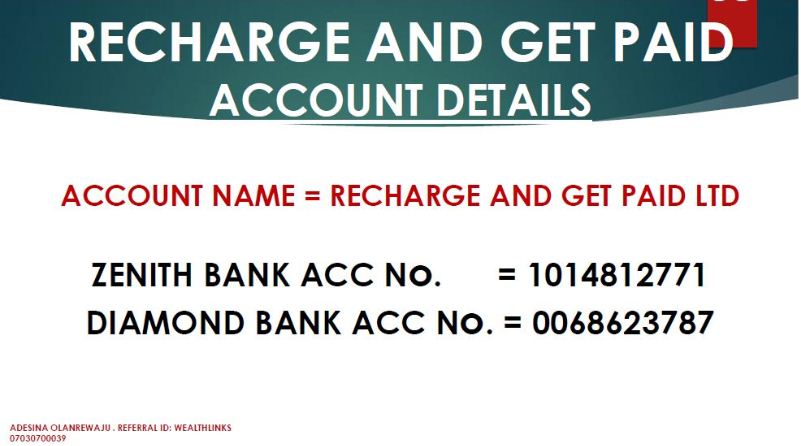 HOW TO GET STARTED WITH RECHARGE AND GET PAID