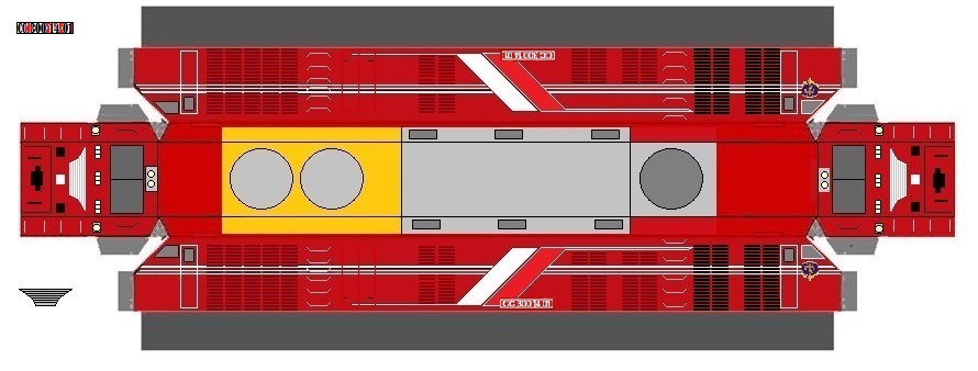 Papercraft Kereta Api.: POLA LOKOMOTIF PT INKA CC 300
