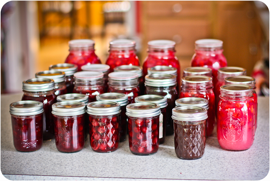 You know how we're an art family...: canning cherries