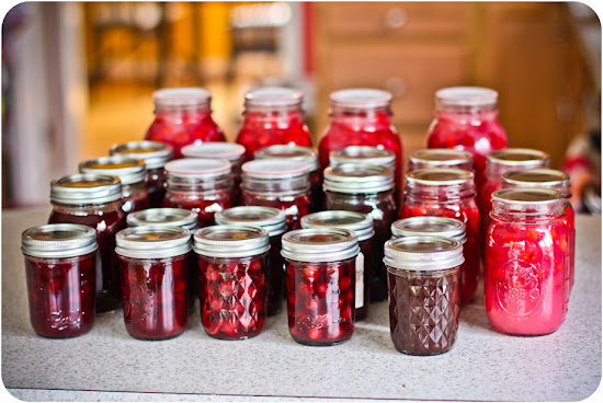 You know how we're an art family...: canning cherries