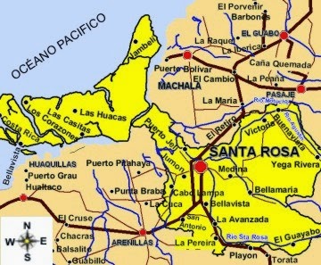 MI LINDO CANTON SANTA ROSA: MAPA DE SANTA ROSA