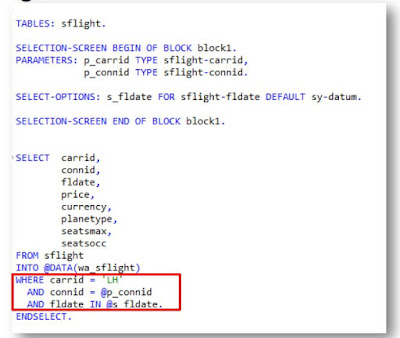 SAP ABAP SELECT STATEMENT
