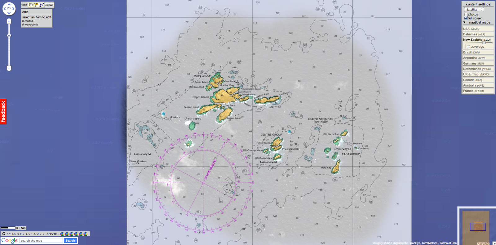 GeoGarage blog: Vendee Globe : crossing the subantarctic islands of New ...