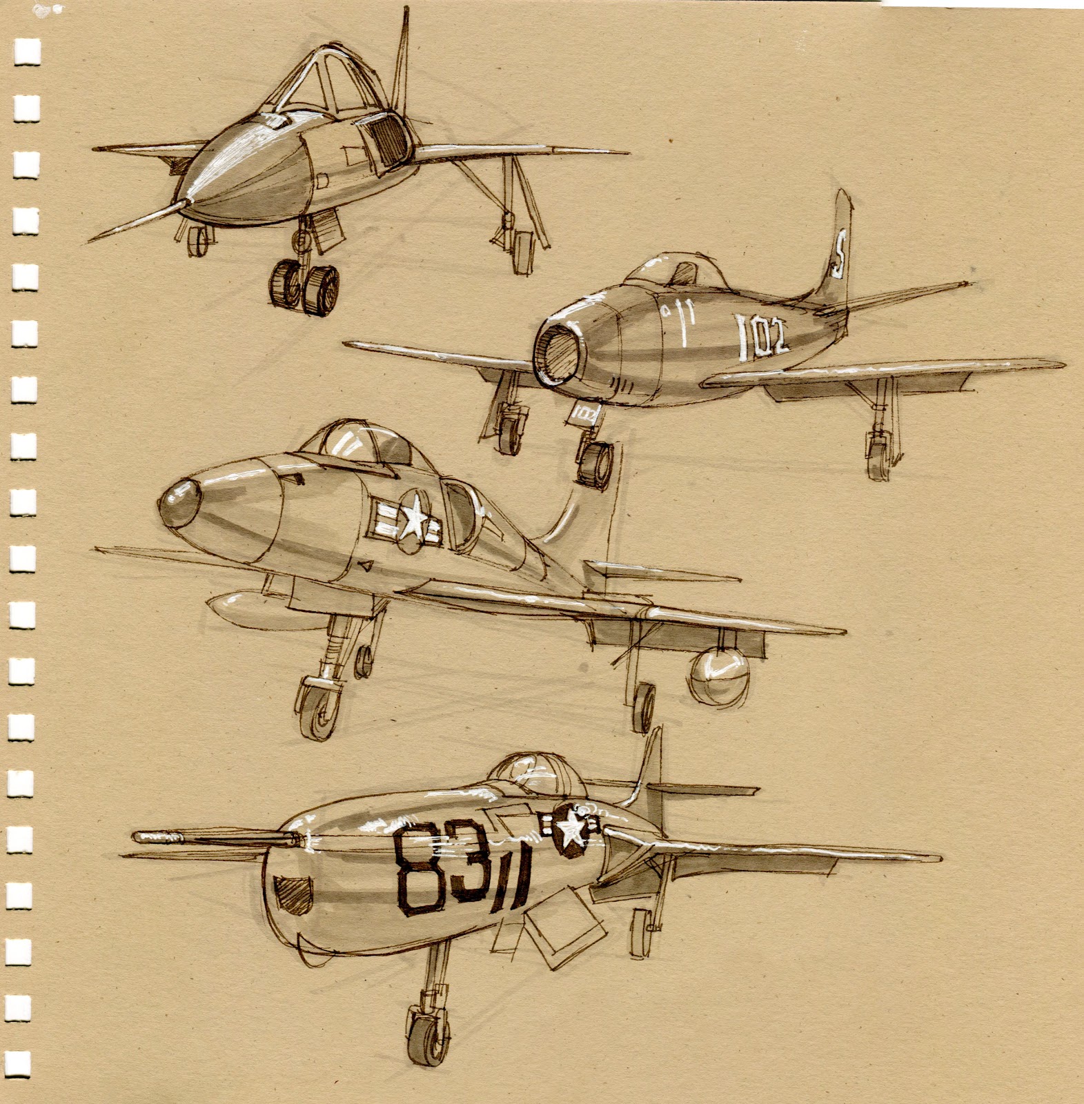 Plane Sketches | jchanarts