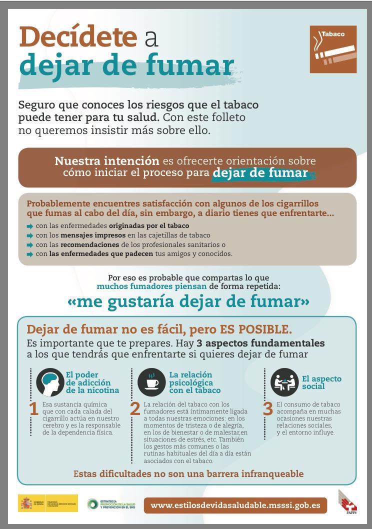 Salud y Prevención PAPPS: Folleto para la prevención del tabaquismo ...