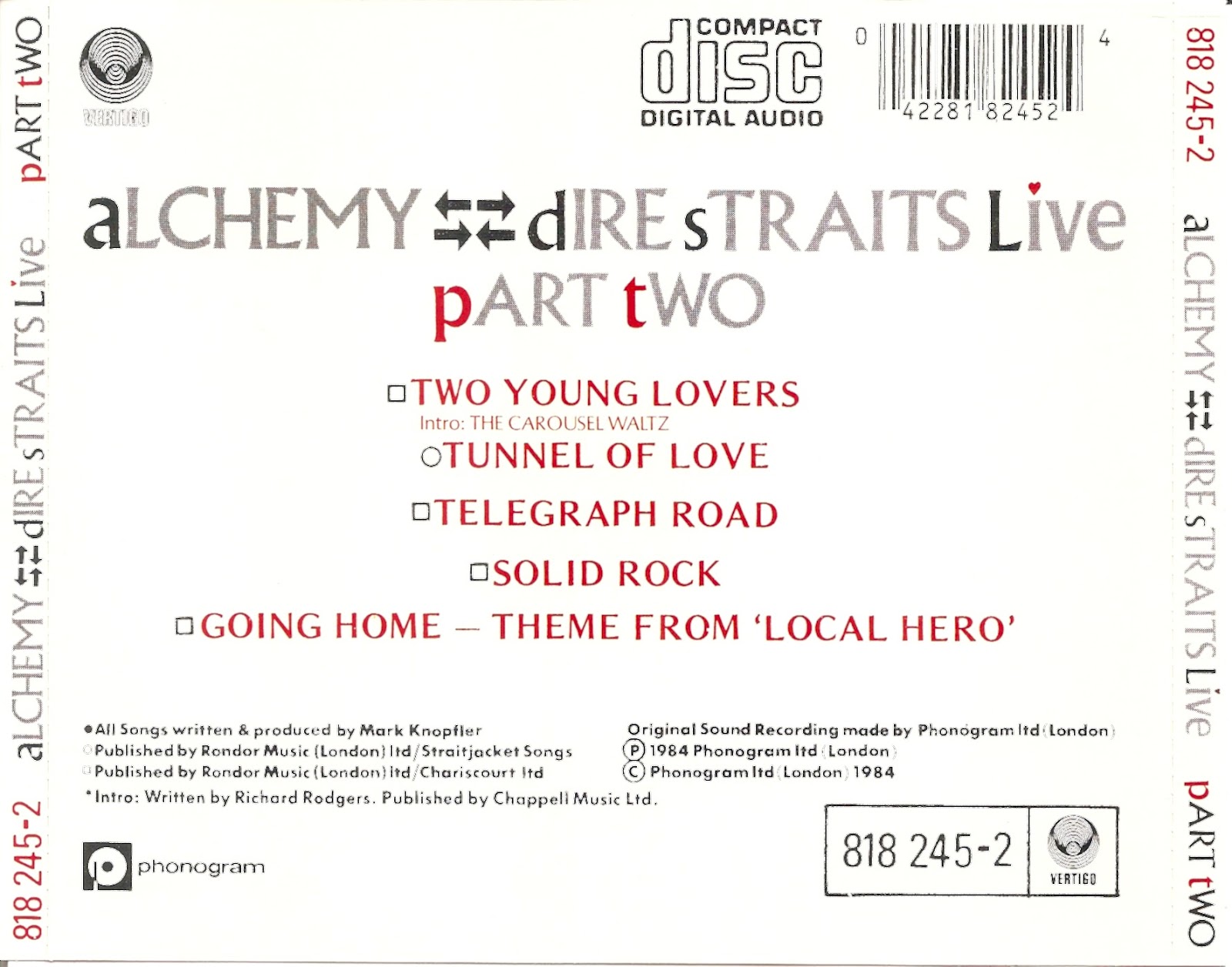 Dire Straits Alchemy Part Two